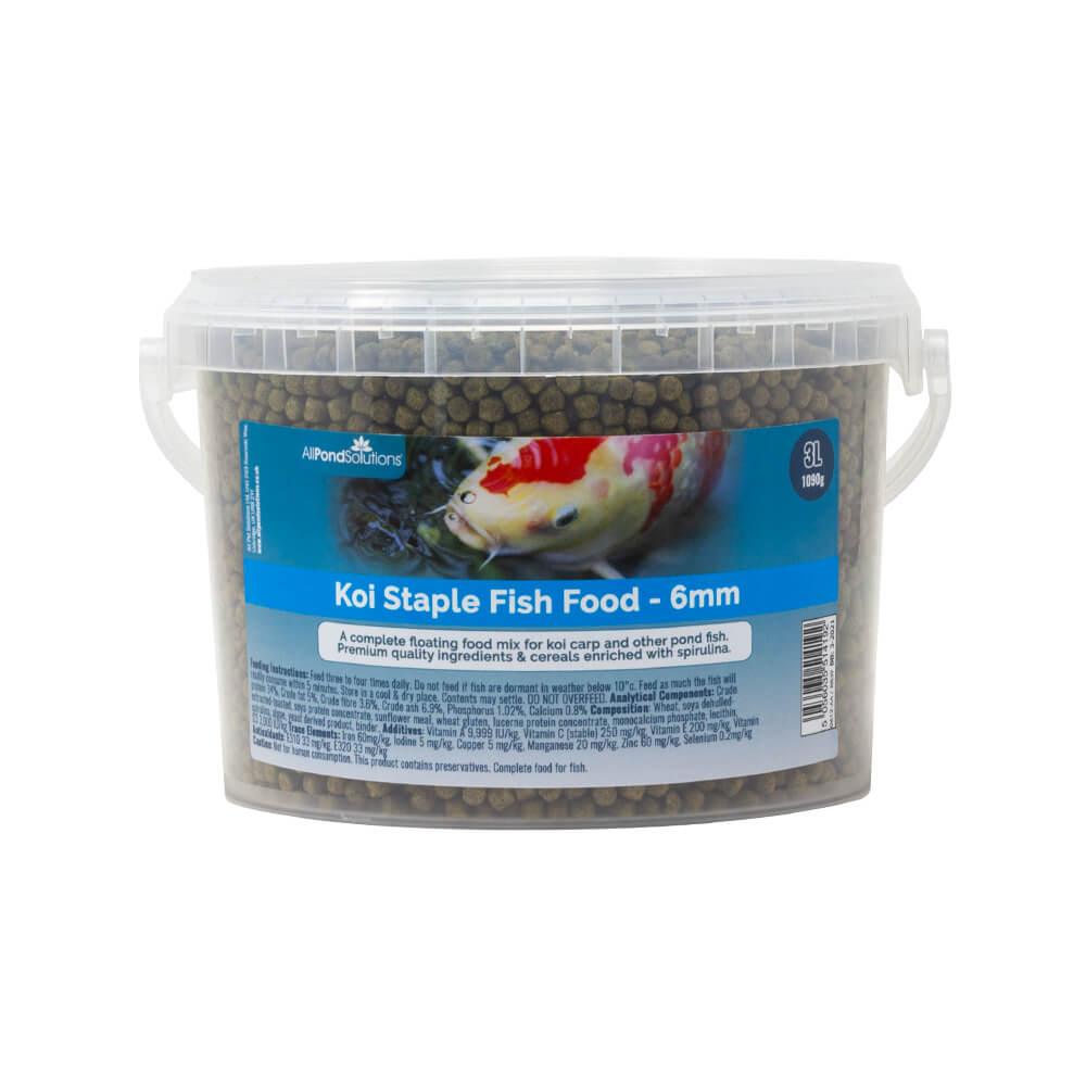 Koi Floating Staple Fish Food – 6mm - 1090g & 1950g - AllPetSolutions