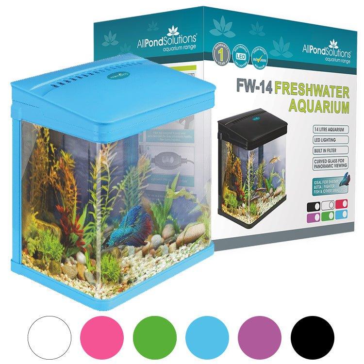 Small 14 Litre Nano Fish Tank - 6 Colours - AllPetSolutions
